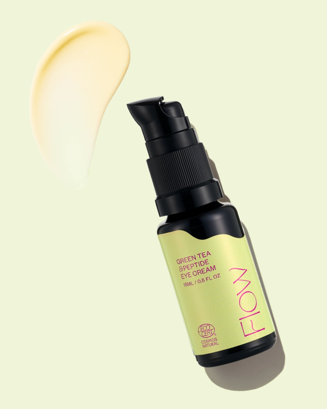 Green Tea & Peptide Eye Cream -vegaaninen silmänympärysvoide | Flow Cosmetics